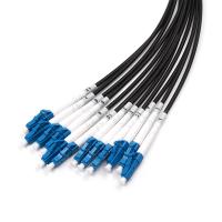 China ODVA MPO to LC UPC 12-Core Armored Fiber Patch Cord 5.0mm LSZH Jacket -40°C to +70°C for sale