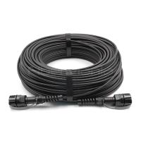 China ODVA MPO to ODVA MPO 12-Core Armored Fiber Patch Cord 5.0mm LSZH Jacket for FTTA Applications for sale