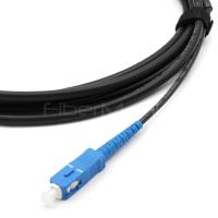 China MINI SC UPC To SC UPC Simplex Fiber Optic Patch Cables 9/125 OS2 LSZH Jacket for sale