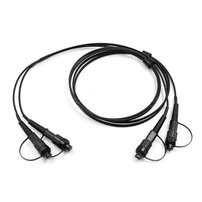 China MINI SC APC to MINI SC APC 2 Strand Fiber Optic Cable 9/125 OS2 LSZH Jacket IP67 for sale