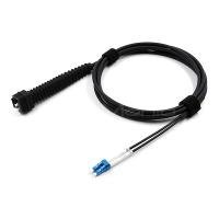 China NSN Boot LC UPC to LC UPC Duplex Fiber Patch Cord 9/125 OS2 LSZH 2.0mm for sale