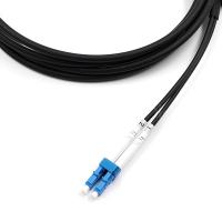 China NSN Boot LC UPC to LC UPC Duplex Fiber Patch Cord 9/125 OS2 LSZH 2.0mm for sale