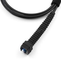 China NSN Boot LC UPC to LC UPC Duplex Fiber Patch Cord 9/125 OS2 LSZH 2.0mm for sale