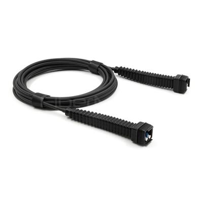 China NSN Boot LC UPC to LC UPC Duplex Fiber Patch Cord 9/125 OS2 LSZH 2.0mm for sale