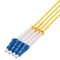 China IP67 Outdoor ODC to LC UPC Fiber Cable 4 Cores 9/125 OS2 G657A1 TPU Jacket 4.8mm -40°C to +70°C Temperature Range for sale