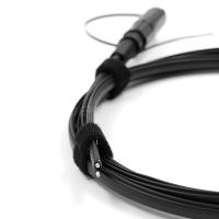 China OptiTap SC APC Toneable Flat Drop Cable 9/125 G.657.A1 PE Jacket with 5.0mm Diameter and IP67 Rating for sale