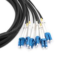 China FTTA OptiTap MPO to LC UPC 12 Core Outdoor Waterproof Cable 9/125 G.657.A1 LSZH for sale