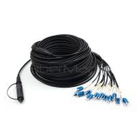 China FTTA OptiTap MPO to 12xLC UPC Duplex Fiber Patch Cable 9/125 G.657.A1 LSZH for sale