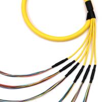 China SC UPC 72-Core Breakout Fiber Optic Cable Single Mode OS2 Yellow Jacket with 6 Bundles and 1000-Cycle Durability for sale
