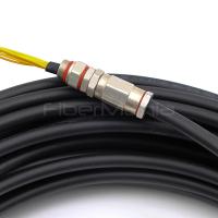 China SC APC 8-Core Fiber Optic Pigtail Patch Cord Single Mode OS2 PE Black Jacket - 1310/1550 nm for sale