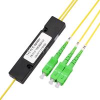 China 1x2 PLC Fiber Splitter with SC APC Connectors | 1260-1650nm Wavelength | 4.0dB Insertion Loss for sale