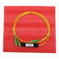 China 1x2 PLC Fiber Splitter with SC APC Connectors | 1260-1650nm Wavelength | 4.0dB Insertion Loss for sale