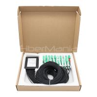 China Black 1X64 PLC Splitter with ABS Module, 2.0mm LSZH Fiber, SC APC Connectors, -40°C to 85°C Operating Range for sale