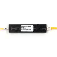 China 1x2 PLC Fiber Splitter ABS Module 2.0mm Ports 1260-1650nm Wavelength for FTTx Systems for sale