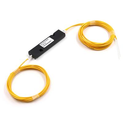 China 1x2 PLC Fiber Splitter ABS Module 2.0mm Ports 1260-1650nm Wavelength for FTTx Systems for sale