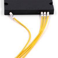 China 1x3 PLC Fiber Optic Splitter Single Mode ABS Module 2.0mm Without Connectors 1260-1650nm for sale