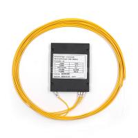 China 1x3 PLC Fiber Optic Splitter Single Mode ABS Module 2.0mm Without Connectors 1260-1650nm for sale