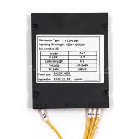 China 1x3 PLC Fiber Optic Splitter Single Mode ABS Module 2.0mm Without Connectors 1260-1650nm for sale