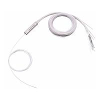China FTTH 0.9mm Mini Steel Tube PLC Splitter 1x16 250μm Fiber -40°C to +85°C Operating Temperature for sale