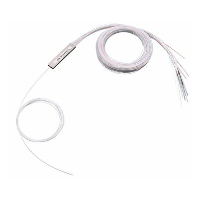 China FTTH 0.9mm Mini Steel Tube PLC Splitter 1x16 250μm Fiber -40°C to +85°C Operating Temperature for sale