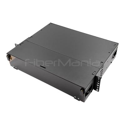 China 2U 19-Inch Fiber Patch Panel with 6 LGX Adapter Capacity - Rack Mount for 12-144 Core Networks for sale