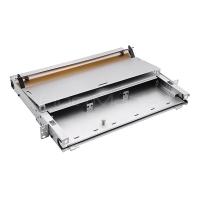 China 1U 19-Inch Silver Fiber Optic Distribution Panel Rack Mount with 3 LGX SC Adapters - 12-144 Core Capacity for sale