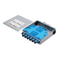 China 4U 19-inch Fiber Optic Patch Panel with 12 SC Single Mode Cassette Modules - LGX Compatible Rack Mount for sale