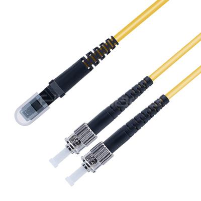 China MTRJ PC to ST UPC Fiber Optic Patch Cable Duplex Single Mode OS2 3.0mm Yellow with 0.22dB/km Attenuation for sale