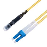China MTRJ PC to LC UPC Duplex Single Mode OS2 Fiber Optic Patch Cable 3.0mm Yellow - 10km/40km Transmission for sale