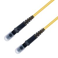 China MTRJ PC to MTRJ PC Single Mode OS2 Fiber Optic Patch Cable - 3.0mm Yellow, 10km/40km Transmission for sale