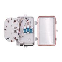 China 12 Core Fiber Optic Termination Box with 6xLC Duplex Adapter 210x140x40mm for FTTH Networks for sale