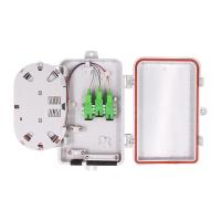 China 6 Port Fiber Termination Box 210x140x40mm with SC Adapters for CATV and FTTH Networks for sale