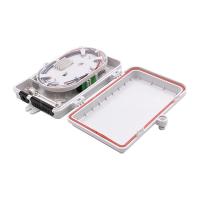 China 6 Port Fiber Termination Box 210x140x40mm with SC Adapters for CATV and FTTH Networks for sale