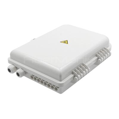 China 16 Port SC Simplex Fiber Optic Termination Box Wall Mount 215x205x55mm IP55 Outdoor Plastic Housing for sale