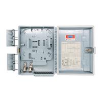 China 16-Port SC Simplex Fiber Optic Termination Box IP65 Rated 292x220x85mm for Indoor/Outdoor Use for sale