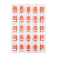 China LC to LC OM2 Duplex Multimode Fiber Adapter Orange Housing -40°C to +75°C Operating Temperature 500 Mating Cycles for sale
