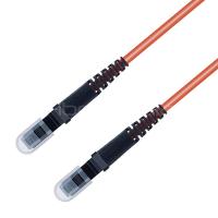 China MTRJ to MTRJ Duplex Fiber Optic Patch Cable 62.5/125 OM1 Multimode OFNR 3.0mm Orange for sale