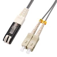 China VF45 To SC UPC Fiber Optic Patch Cable Duplex 62.5/125 OM1 Multimode LSZH 2.0mm Grey for sale