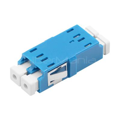 China LC to LC Duplex OS2 Single Mode Plastic Fiber Optic Adapter -40°C to +75°C Operating Temperature 500 Cycles for sale