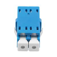 China LC to LC Duplex OS2 Single Mode Plastic Fiber Optic Adapter -40°C to +75°C Operating Temperature 500 Cycles for sale