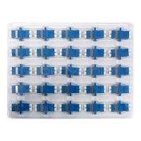 China LC UPC to LC UPC Single Mode Duplex Fiber Optic Adapter -40°C to +75°C Operating Temperature 500 Mating Cycles for sale