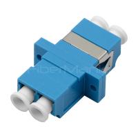 China LC UPC to LC UPC Single Mode Duplex Fiber Optic Adapter -40°C to +75°C Operating Temperature 500 Mating Cycles for sale