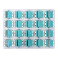 China LC UPC to LC UPC OM3 Multimode Quad Plastic Fiber Optic Adapter -40°C to +75°C Operating Temperature for sale