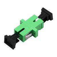 China SC APC to SC APC Single Mode Fiber Optic Adapter - Green Color, -40 to +75°C Operating Temperature, 500 Mating Cycles for sale
