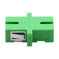 China SC APC to SC APC Single Mode Fiber Optic Adapter - Green Color, -40 to +75°C Operating Temperature, 500 Mating Cycles for sale