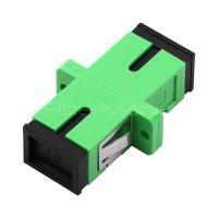 China SC APC to SC APC Single Mode Fiber Optic Adapter - Green Color, -40 to +75°C Operating Temperature, 500 Mating Cycles for sale