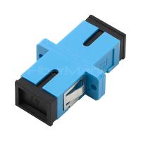 China SC to SC Single Mode Simplex Plastic Fiber Optic Adapter - Blue, -40°C to +75°C Operating Range, 500 Mating Cycles for sale