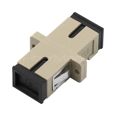 China SC to SC Multimode Simplex Plastic Fiber Optic Adapter -40°C to +75°C Operating Temperature 500 Mating Cycles for sale