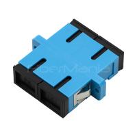 China SC UPC to SC UPC Single Mode Duplex Plastic Fiber Optic Adapter - Blue | -40°C to +75°C Operating Temperature | 500 Mating Cycles for sale