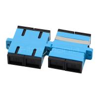 China SC UPC to SC UPC Single Mode Duplex Plastic Fiber Optic Adapter - Blue | -40°C to +75°C Operating Temperature | 500 Mating Cycles for sale